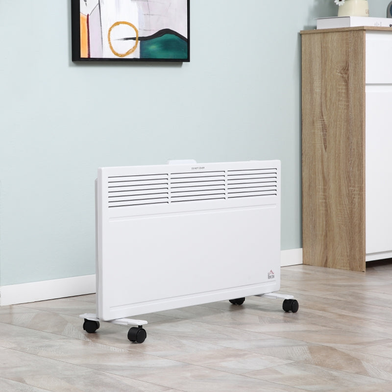 HOMCOM Convector Radiator Heater Freestanding Wall-mounted Portable ...