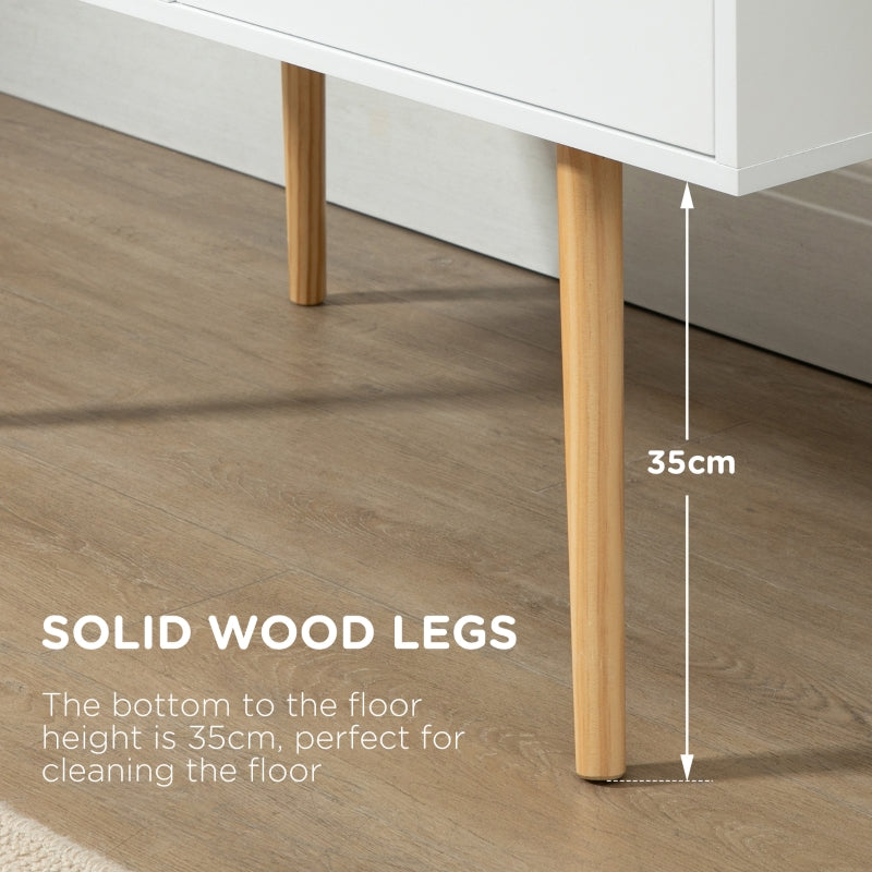 Boxy TV Stand, With Storage - White – Audab UK